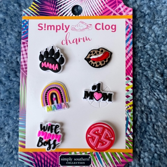 Simply Southern | Accessories | Simply Southern Mom Shoe Charms Set Of ...